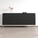 Meble Furniture Nicole 75" Modern Sideboard Buffet Cabinet - Extra Wide ...