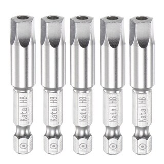 5pcs H8 Magnetic Security Pentagon Screwdriver Bit 1/4" Hex Shank 2 ...