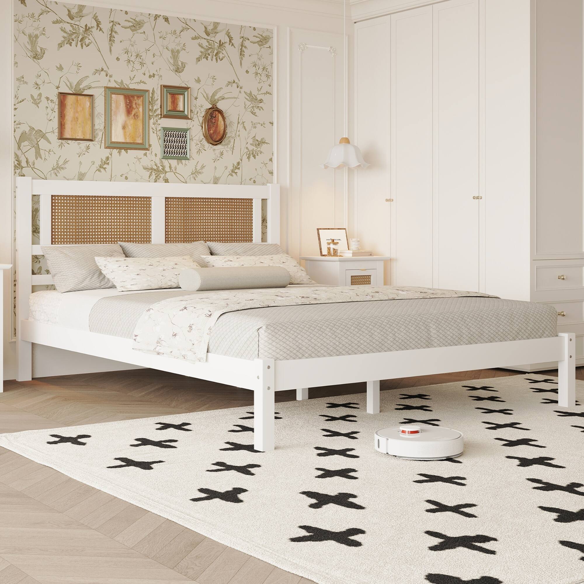 Bohemian Eclectic Oak Beds Bed Bath Beyond