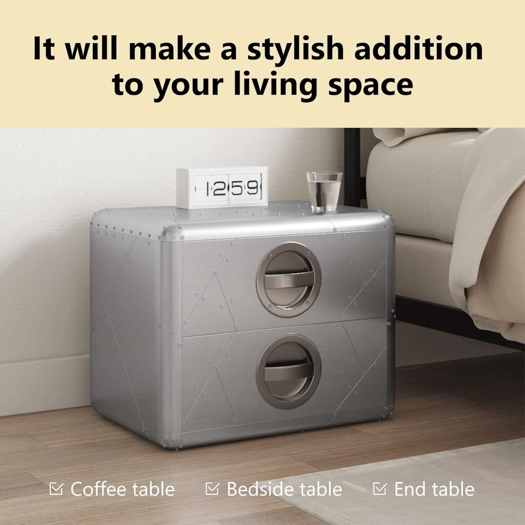 aluminium bedside table