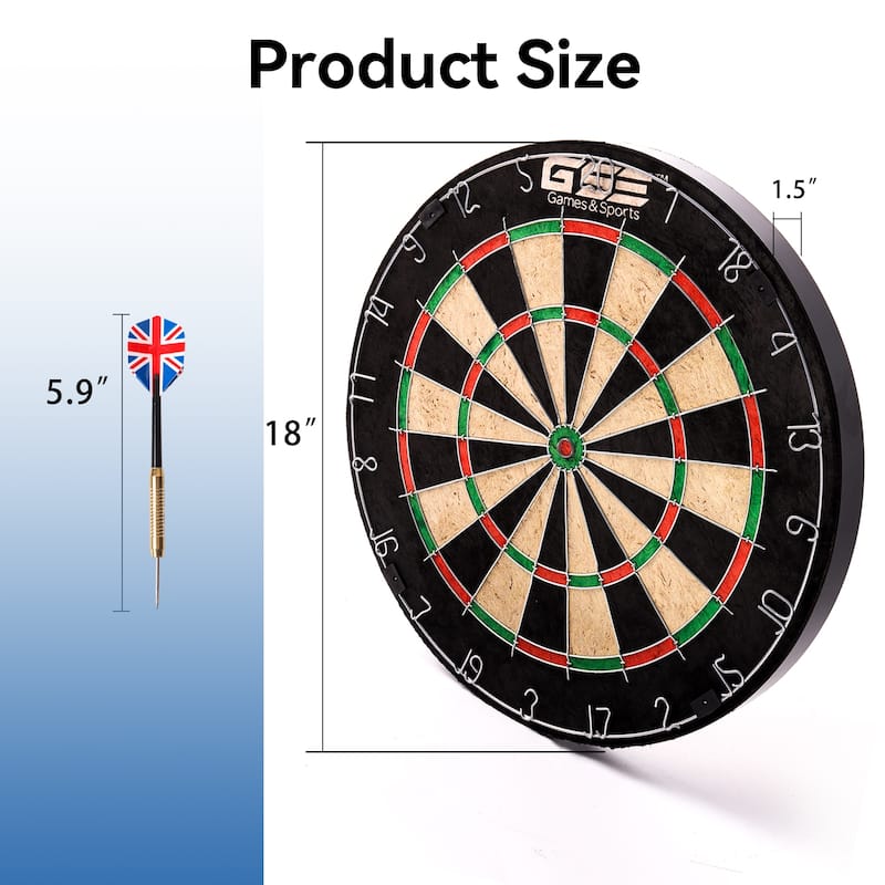 GSE™ 18" Regulation Size Bristle Dart Board Game Set. Professional ...
