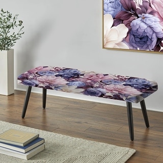 Blue And Purple Blooming Chrysanthemum Flowers I - Floral Upholstered ...
