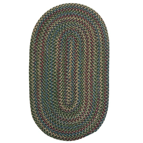 Colonial Mills Worley Rustic Farmhouse Braided Multicolor Oval Rug - On ...