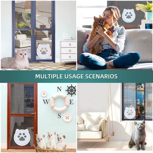 Outdoor Cat Door,Lockable Flap Pet Door for Small, Medium& Large Cats ...