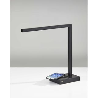Slender Bar Black Metal LED Charging Desk Light - 5 x 16.5 x 16 - Bed ...