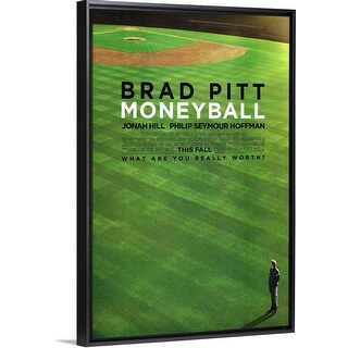 "Moneyball - Movie Poster" Black Float Frame Canvas Art - Bed Bath ...