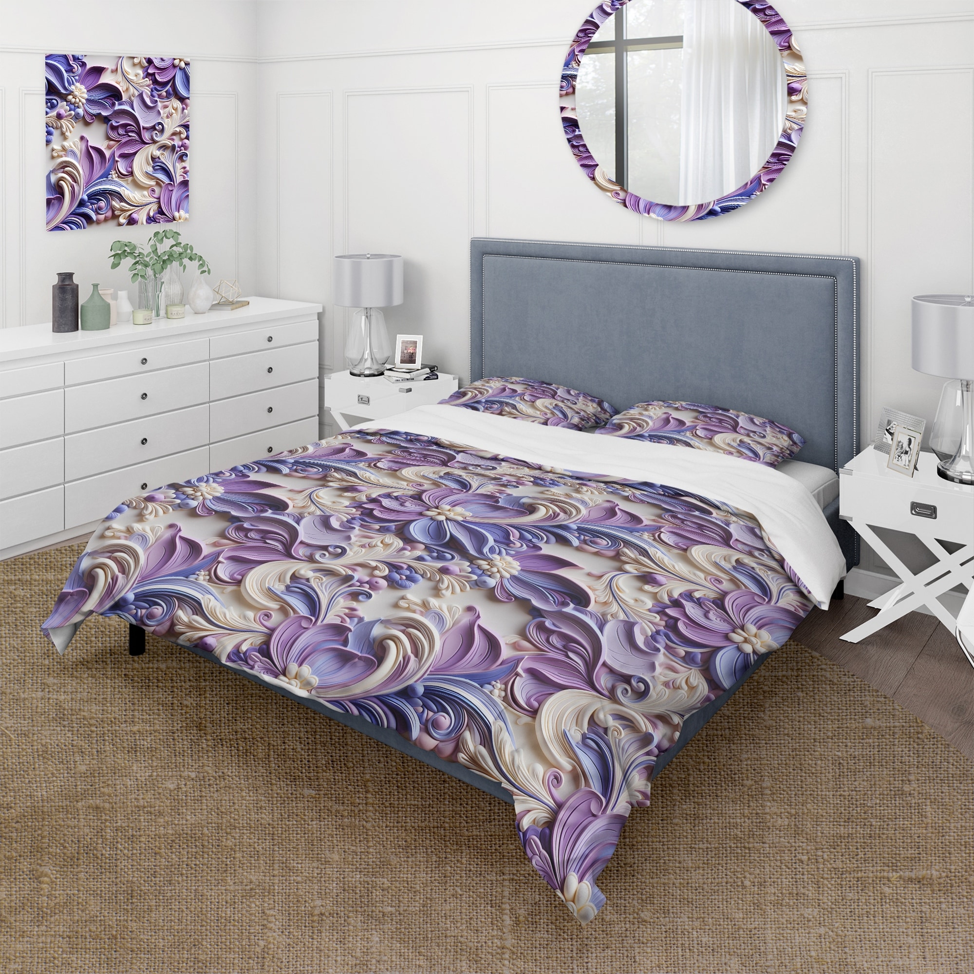 lavender coloured bedding