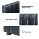 HULALA HOME Olinto Modern 83''W Genuine Leather Tufted Couch Sofa with ...