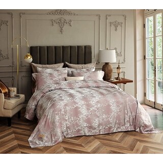 Duvet Cover Set, 6 / 4 Piece Luxury Jacquard Bedding, Dolce Mela ...