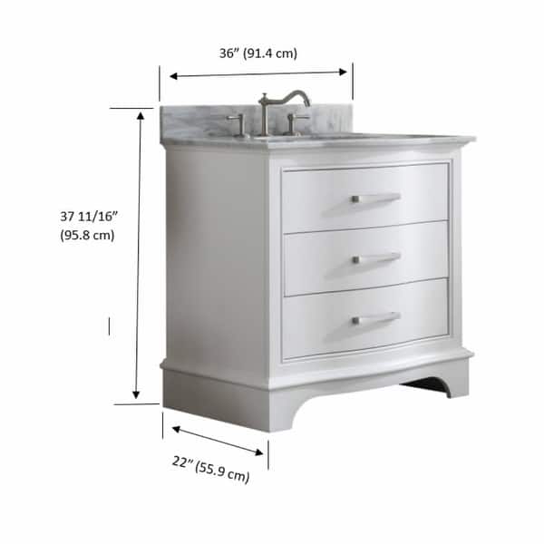Sudio Design Monroe 36" Bathroom Vanity - Bed Bath & Beyond - 37994542