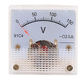 11291C4 DC 0-150V Fine Tuning Dial Panel Analog Voltage Meter Voltmeter ...