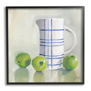 Stupell Apples & Pitcher Still Life Framed Giclee Art Design by Jenny ...