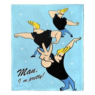 Cartoon Network Johnny Bravo Smooth Moves Silk Touch Throw Blanket ...