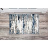 World Rug Gallery Modern Abstract Waves Area Rug - On Sale - Bed Bath ...