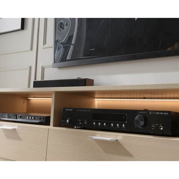 63" Length Modern Multifunction Entertainment Center LED Gaming TV ...