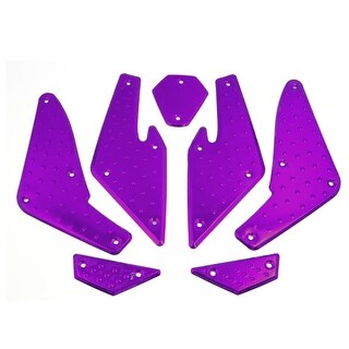 Unique Bargains 7 in 1 Purple Embossed Dots Design Motorcycle Pedals ...