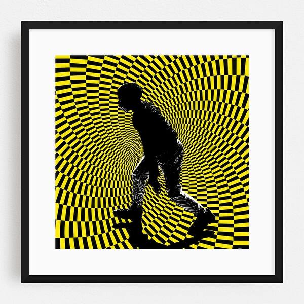 Yellow Brick Road Collage Optical Illusions Patterns Art Print/Poster ...