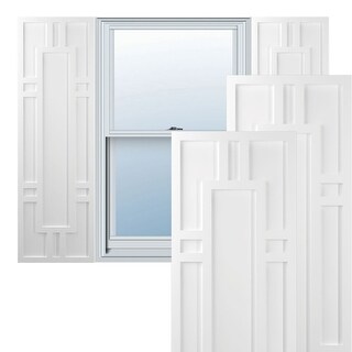 True Fit PVC Shaker Fixed Mount Shutters (Per Pair - Hardware Not ...