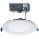 15W LED Low Profile Regress Baffle Downlight 6 Inch CCT Selectable ...