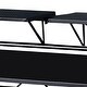 Tubular Metal Frame Computer Desk With 2 Shelves And Cup Holder Black ...