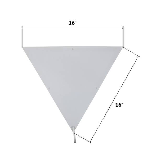 Beacon Triangle Corner Light, Plug-In 17' Cord, White by Home Concept ...