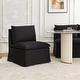KINWELL Performance Fabric Down Fill Slipcover Dining Banquette - Bed ...