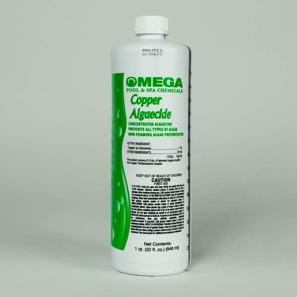 1 Qt. Omega Copper Algaecide Non-Foaming Formula for Swimming pools ...