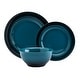 Mason Craft & More Festival Ombre 12PC Dinnerware Set - Service for 4 ...
