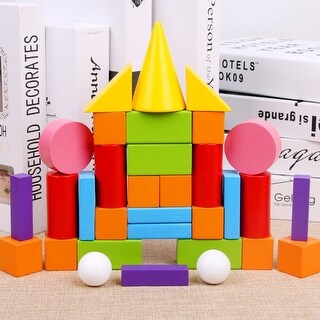 Children's Educational Toys Fairy Building Blocks Tower Game - Green ...