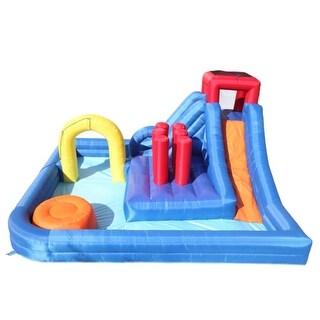 New Inflatable Water Slide Bouncer,River Race Area,Climbing Wall ,Water ...