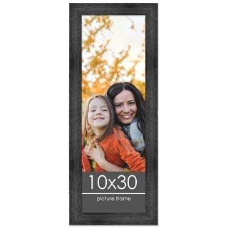 10x30 Distressed/Aged Black Wood Picture Panoramic Frame - Panoramic ...