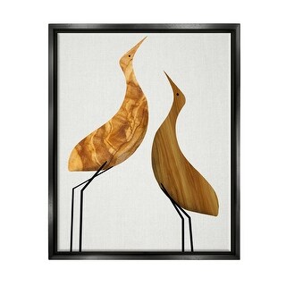 Stupell Modern Rustic Tree Patterned Birds Minimal Abstract Floater ...