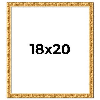 18x20 Frame Gold Real Wood Picture Frame Width 1 inches | Interior ...
