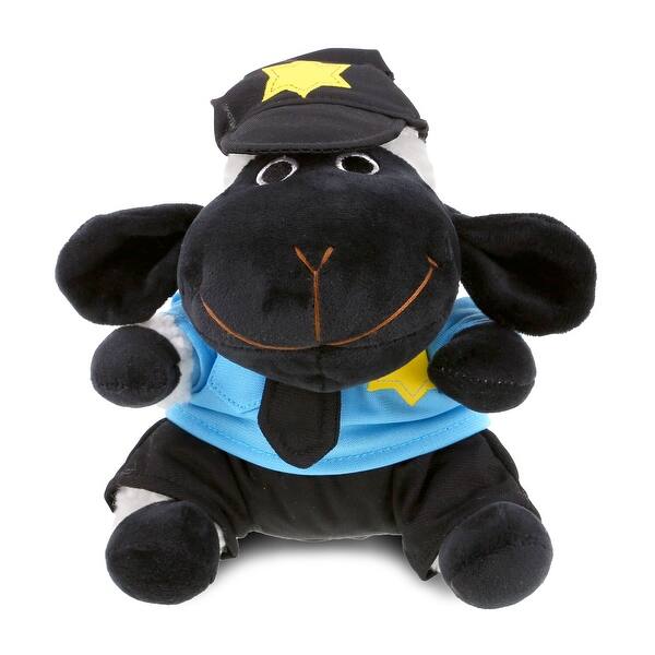 DolliBu Black Nose Sheep Police Officer Plush with Uniform and Cap - 6 ...