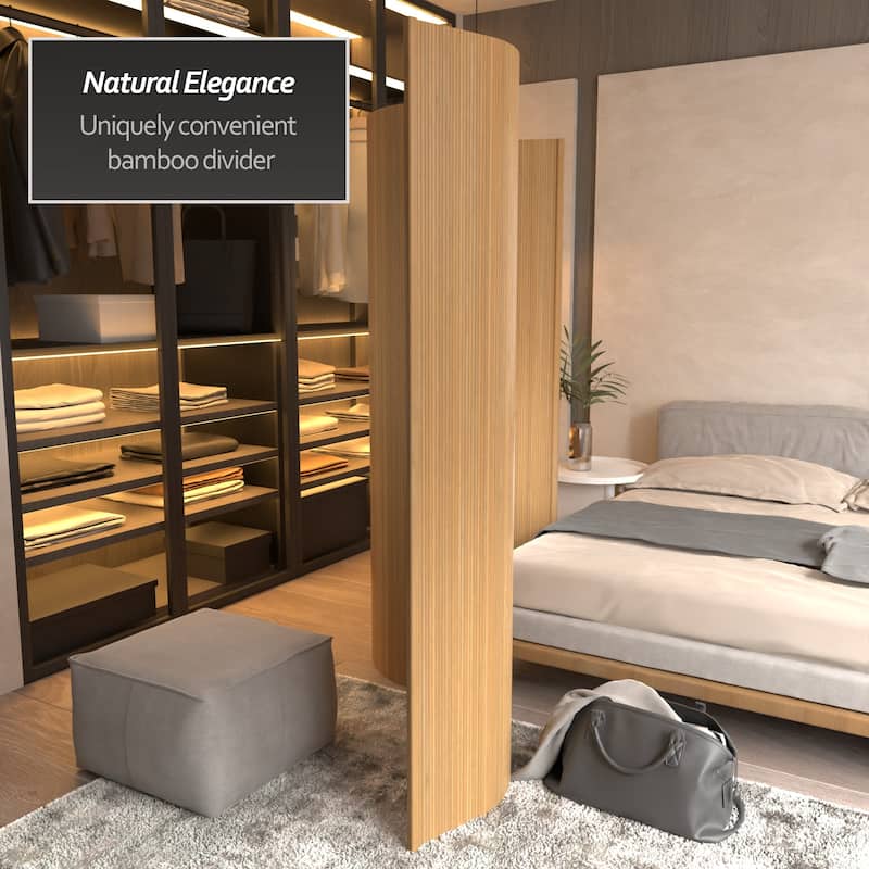 Handmade Bamboo Wave 6-foot Screen (China) - On Sale - Overstock - 7647733