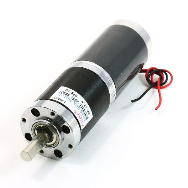 10RPM Speed 8mm Diameter Shaft 2 Terminals Geared Motor DC 12V - Bed ...