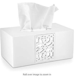 Creative Scents Decorative Tissue Case - White - White - Bed Bath ...