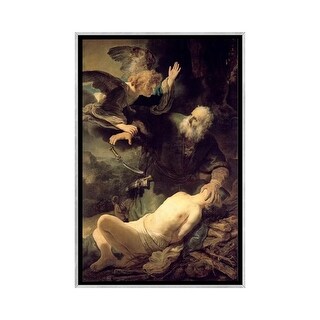 iCanvas "The Sacrifice Of Abraham, 1635" by Rembrandt van Rijn Framed ...