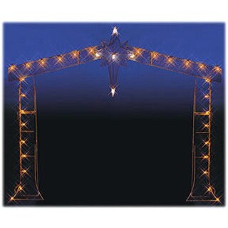 90" Nativity Stable Silhouette Lighted Wire Frame Christmas Yard Art ...