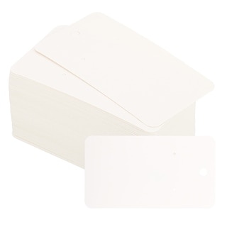 2"x3.5" Blank Paper Business Cards Small Index Cards with Hole, 100pcs ...