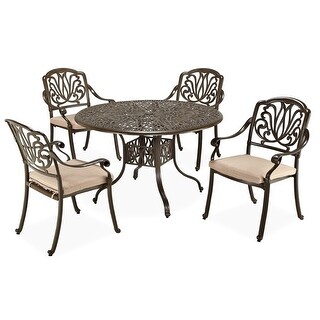 Capri 5 Piece Outdoor Dining Set by homestyles - Bed Bath & Beyond ...