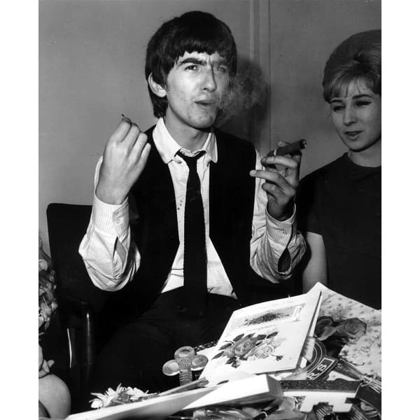 George Harrison smoking a cigar Photo Print - Bed Bath & Beyond - 25398068
