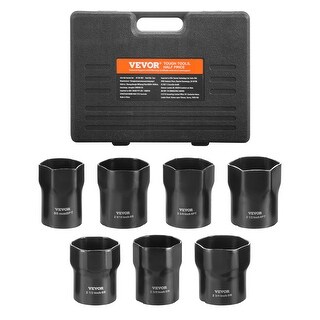 Wheel Bearing Locknut Socket Set, 1/2 inch Drive 7 Piece SAE and Metric ...