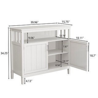 Kitchen storage sideboard and buffet server cabinet - Bed Bath & Beyond ...