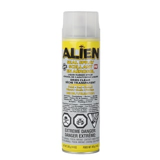 Alien Seal Spray Waterproof Sealant Clear Caulk 14 oz Heavy Duty Liquid ...
