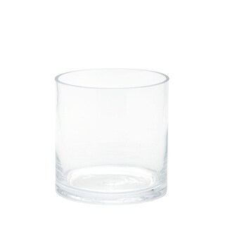 5" Clear Cylindrical Hand Blown Glass Vase - Bed Bath & Beyond - 29152927