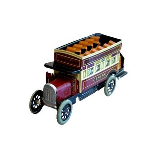 7" Vibrant Unique Collectible Tin Toy Bus Figure - Bed Bath & Beyond ...