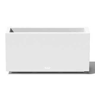 Large Rectangular Planter for Patio/Porch Durable All-Weather Use with ...