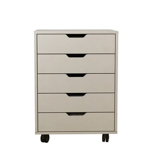 5 Drawer Filing Cabinet Wooden Drawer Cabinet Office Storage Cabinet ...