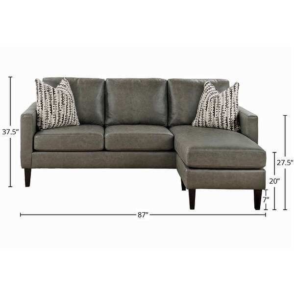 Jonah Transitional Chofa Chaise Sofa with Movable Ottoman - Bed Bath ...